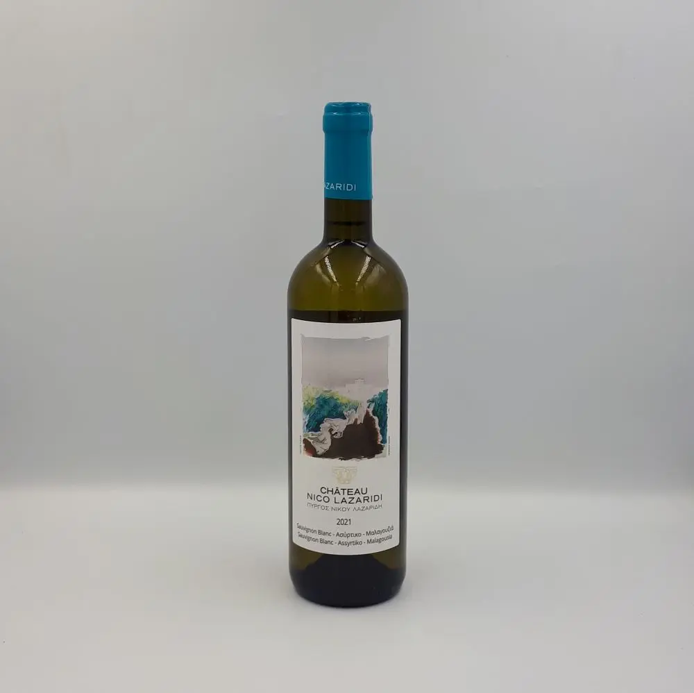 CHATEAU NICO LAZARIDI, ΛΕΥΚΟ, (0.750ml) Εσοδείας 2021 - Κάβα Γκάφας ...